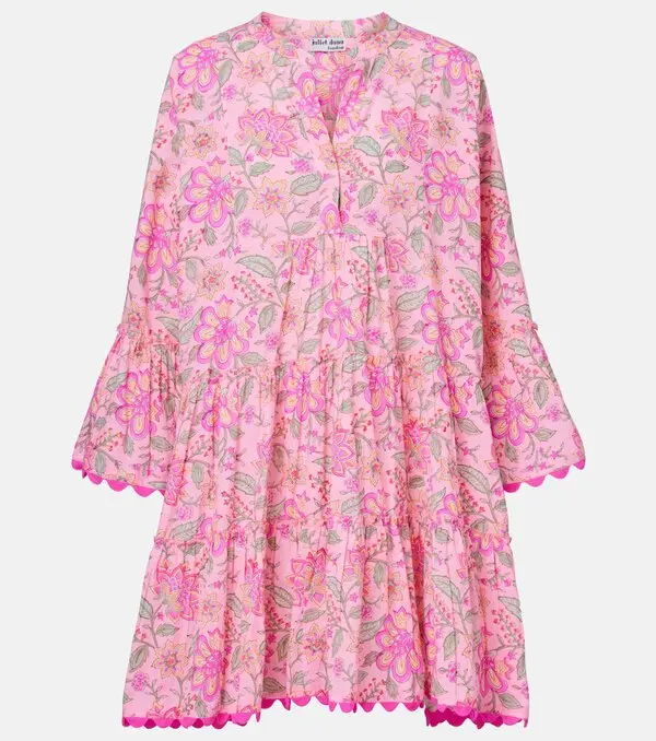 JULIET DUNN Printed Mini Dress - Pink