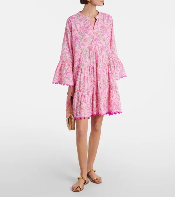 JULIET DUNN Printed Mini Dress - Pink