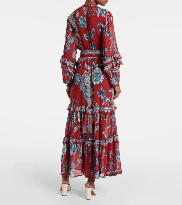 Farm Rio Tropical Landing Maxi Dress - Red | Editorialist