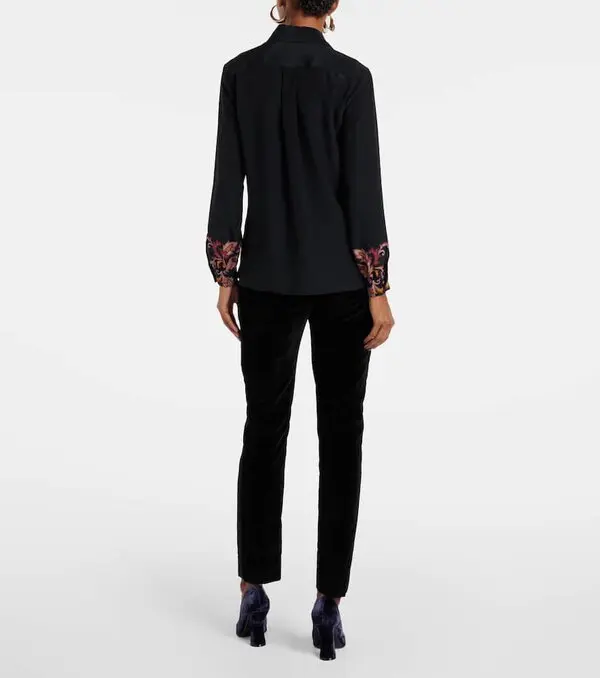 Etro Paisley Print Silk Shirt
