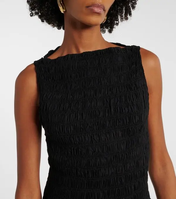 Faithfull The Brand Noa Mini Dress - Black | Editorialist