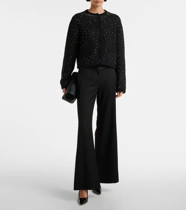 Altuzarra Tina Crystal-embellished Bouclé Jacket