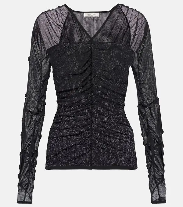 Diane Von Furstenberg Eli Mesh Top