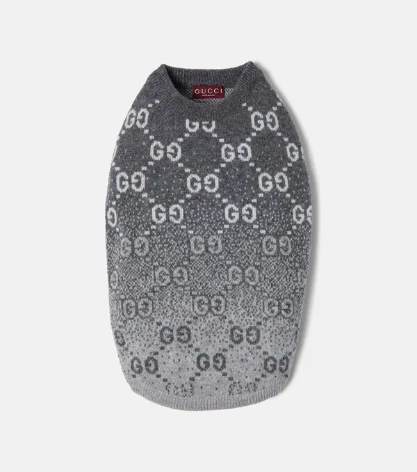 Gucci Wool Jacquard Dog Sweater