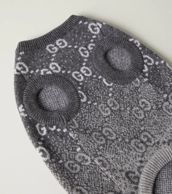 Gucci Wool Jacquard Dog Sweater