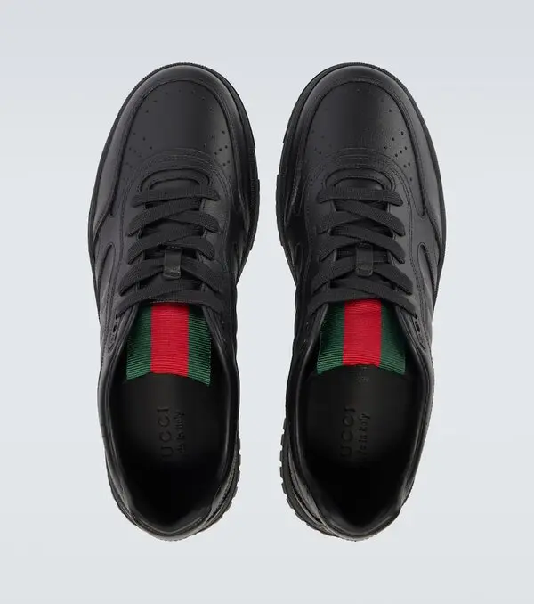 Gucci Re-web Leather Sneakers