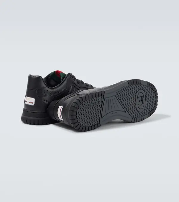 Gucci Re-web Leather Sneakers