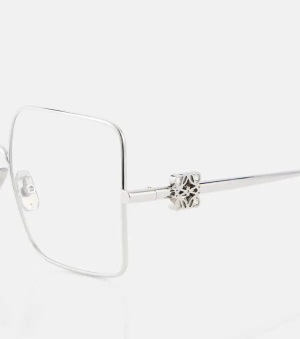 Loewe Anagram Square Glasses - Silver