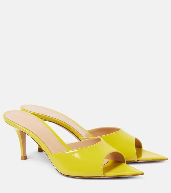 GIANVITO ROSSI Pat 70 Leather Mules