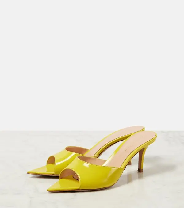 GIANVITO ROSSI Pat 70 Leather Mules