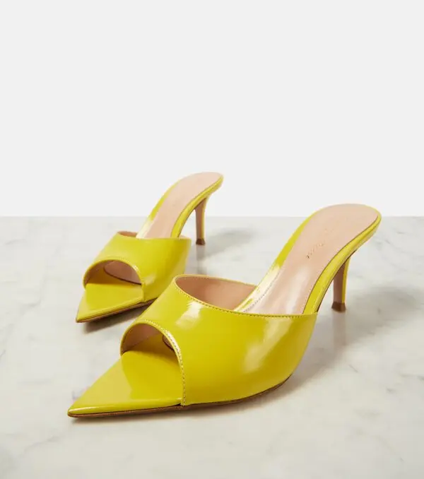 GIANVITO ROSSI Pat 70 Leather Mules