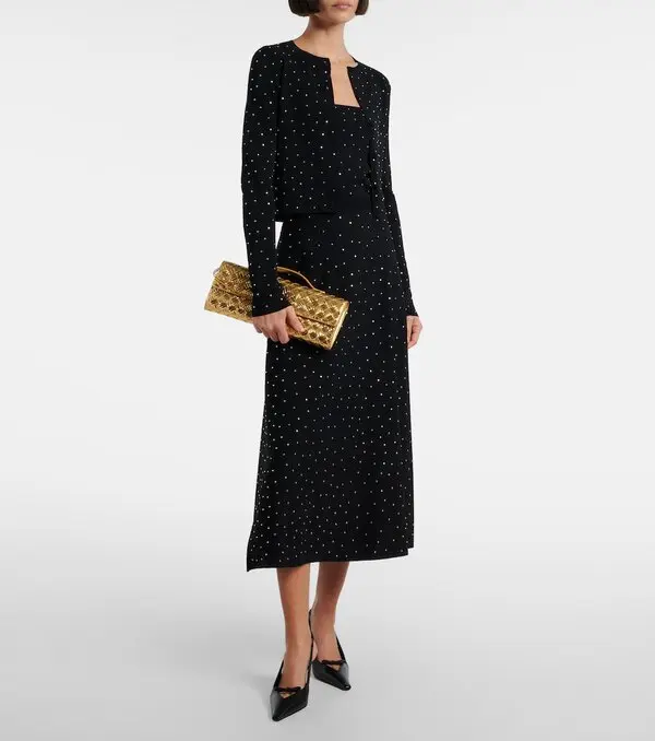 Altuzarra Ferris Embellished Cropped Cardigan
