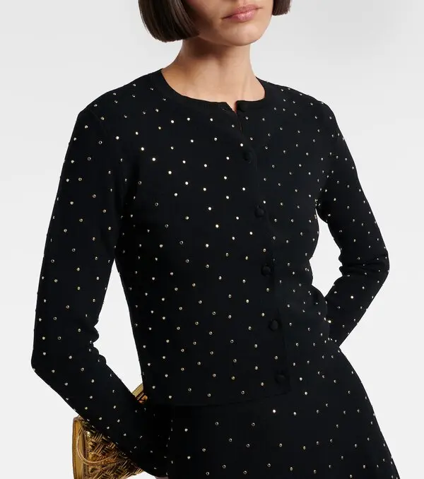 Altuzarra Ferris Embellished Cropped Cardigan