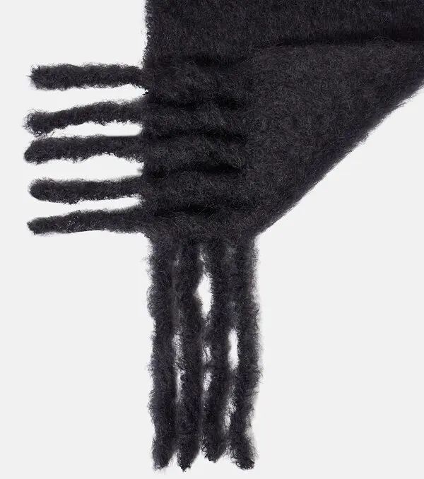 Loewe Anagram Mohair And Wool-blend Scarf