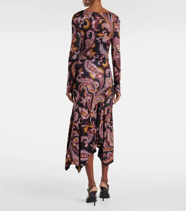 Etro Paisley Jersey Maxi Skirt