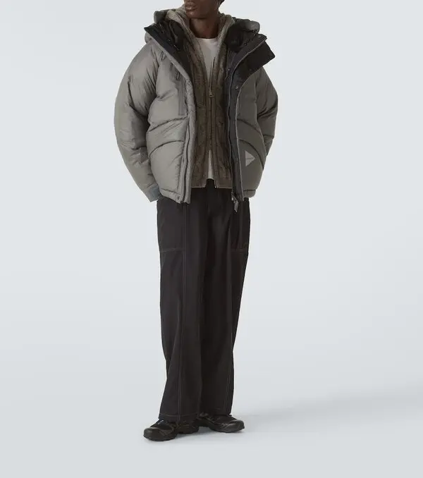 AND WANDER Logo Puffer Jacket