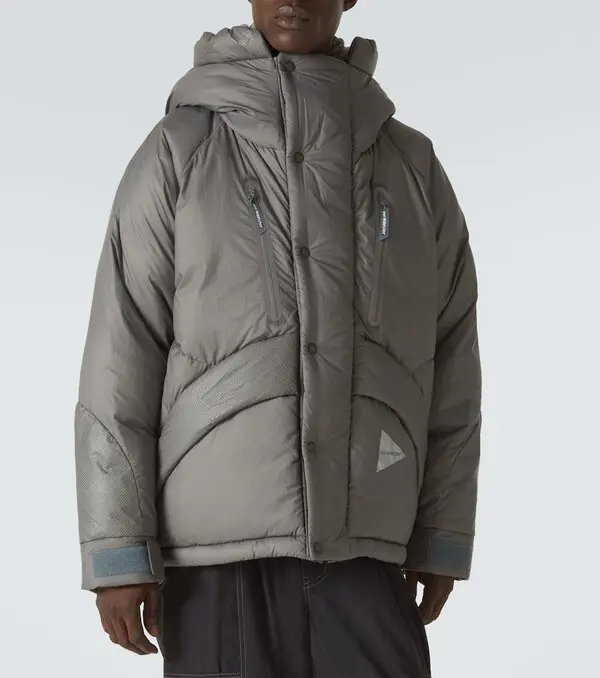 AND WANDER Logo Puffer Jacket