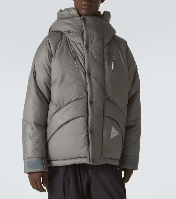 AND WANDER Logo Puffer Jacket