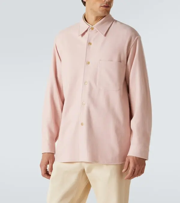 Auralee Wool Flannel Overshirt