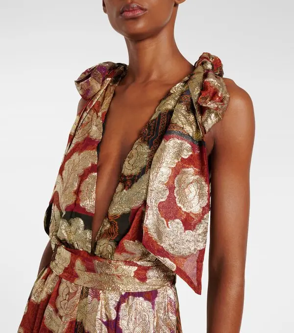 farm rio lam jacquard maxi dress Farm Rio Lam jacquard maxi dress