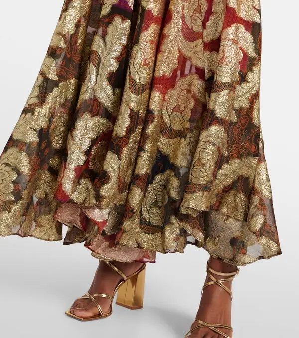 farm rio lam jacquard maxi dress Farm Rio Lam jacquard maxi dress