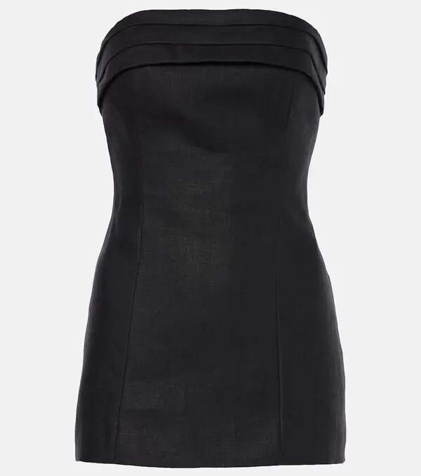 Faithfull The Brand Strapless Linen Top