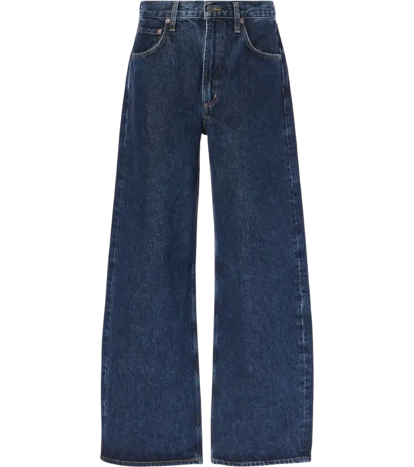 AGOLDE - Agolde Low Curve Mid-Rise Barrel-Leg Jeans