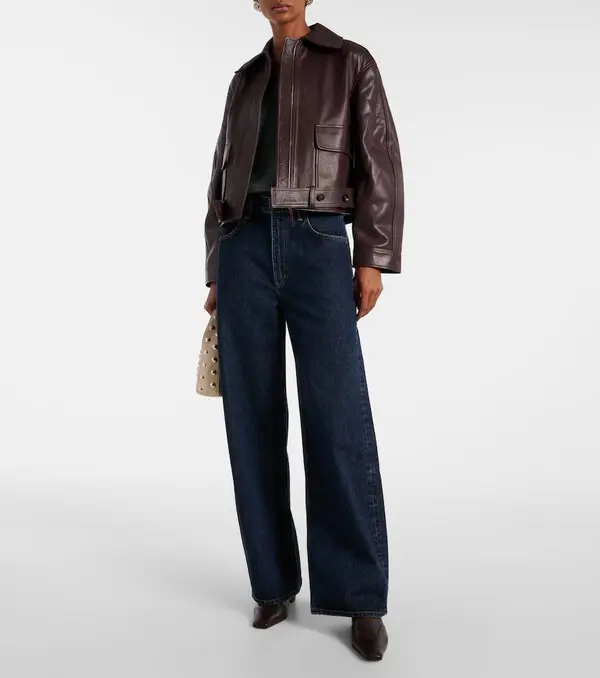AGOLDE Low Curve Barrel-leg Jeans In Scone - Blue