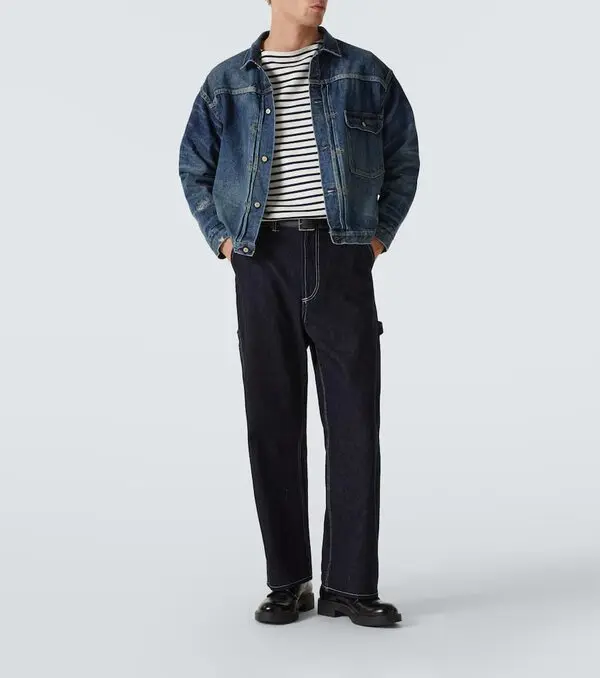 Junya Watanabe X New Manual Denim Jacket In Blue - 30% Off