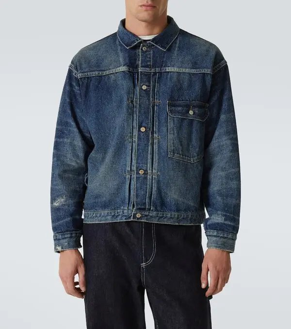 Junya Watanabe X New Manual Denim Jacket In Blue - 30% Off
