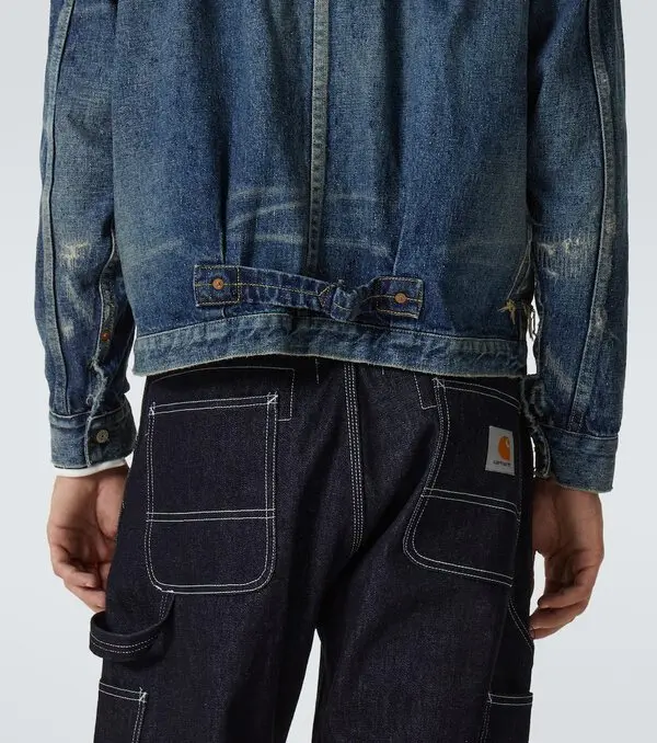 Junya Watanabe X New Manual Denim Jacket In Blue - 30% Off