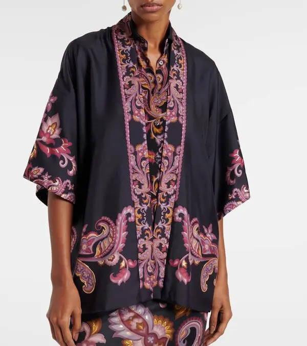 Etro Paisley Silk Jacket - Multicoloured
