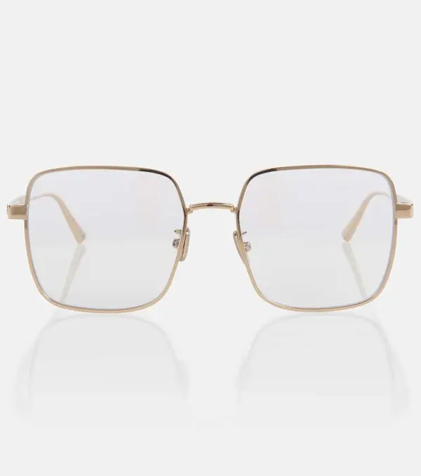 Dior Diorcannageo S1f Square Frame Glasses - Gold
