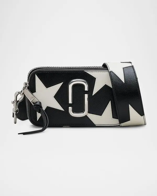 Marc Jacobs Snapshot Star Patch Crossbody Bag - Black/white
