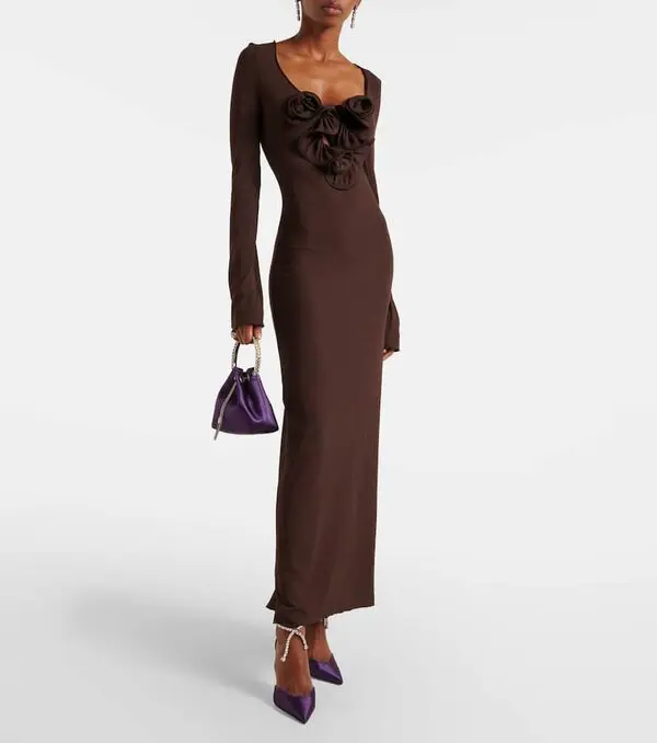 JIMMY CHOO Stevie 100 Embellished Satin Pumps