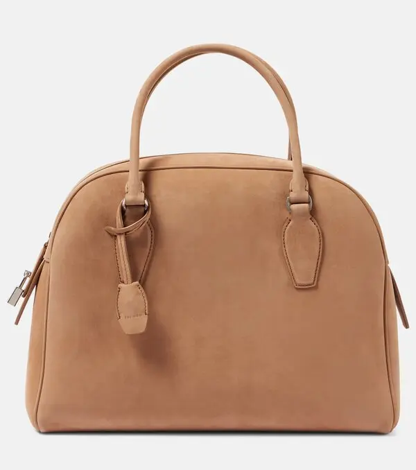THE ROW India 12 Suede Tote Bag - Brown