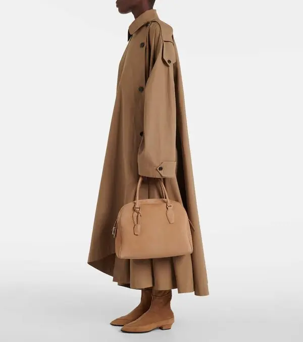 THE ROW India 12 Suede Tote Bag - Brown