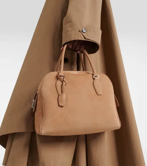 THE ROW India 12 Suede Tote Bag - Brown