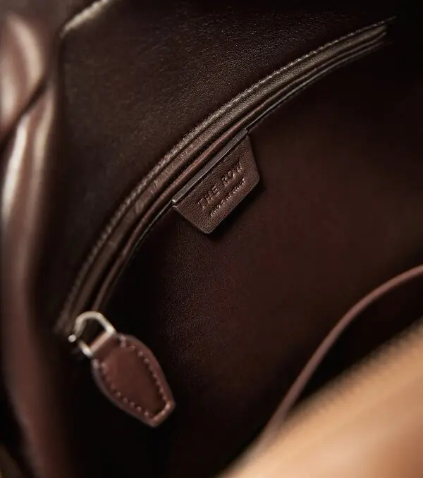 THE ROW India 12 Suede Tote Bag - Brown