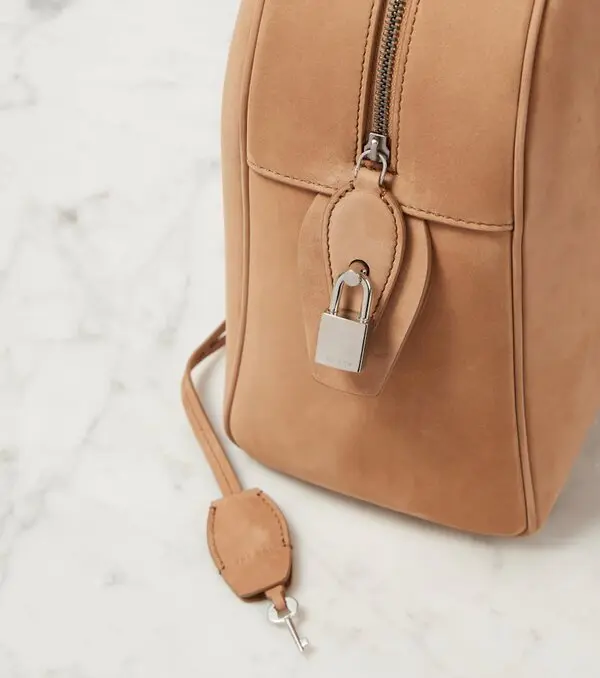 THE ROW India 12 Suede Tote Bag - Brown