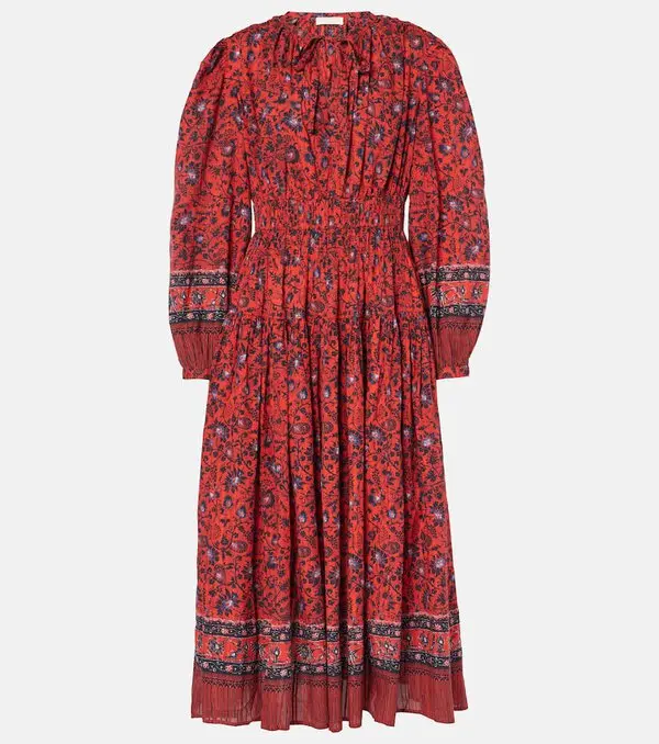 Ulla Johnson Mona Floral Midi Dress