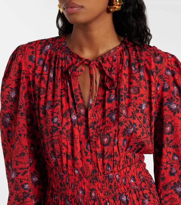 Ulla Johnson Mona Floral Midi Dress