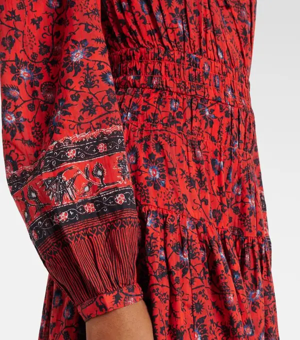 Ulla Johnson Mona Floral Midi Dress
