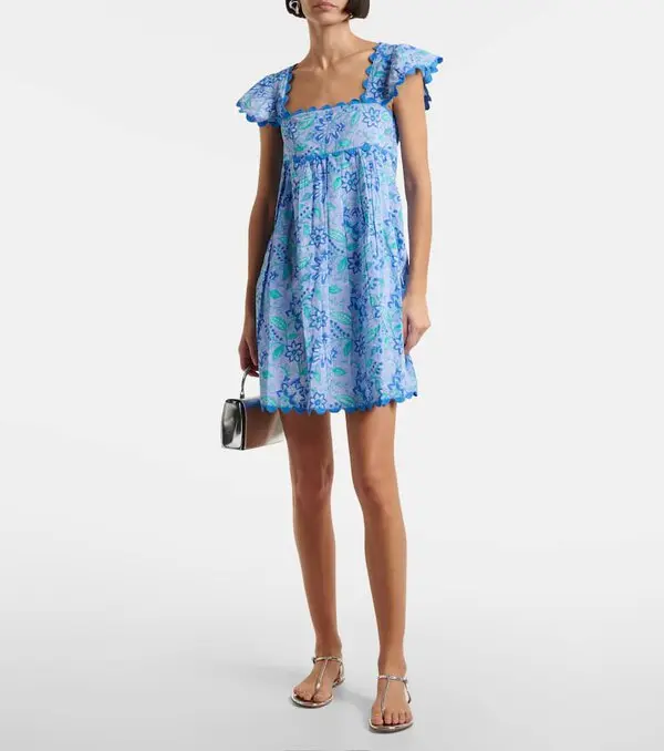 JULIET DUNN Printed Mini Dress