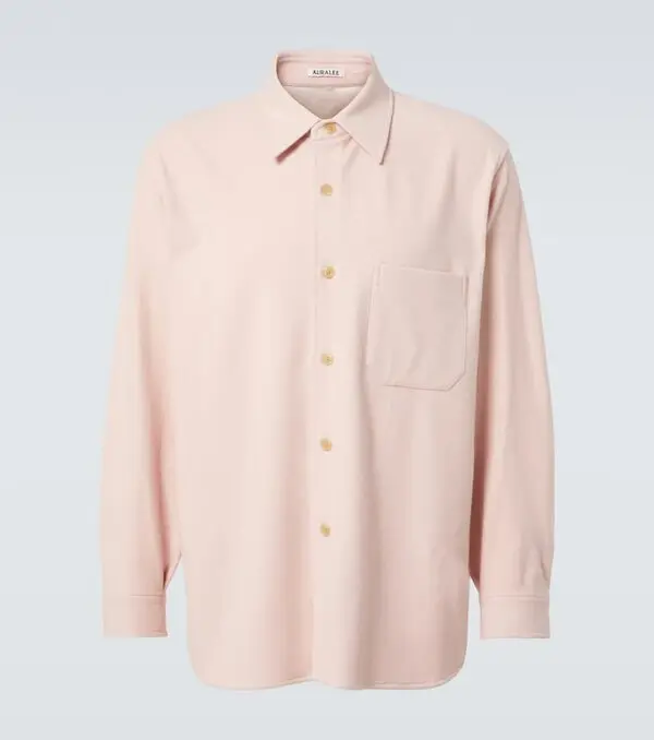 Auralee Wool Flannel Overshirt