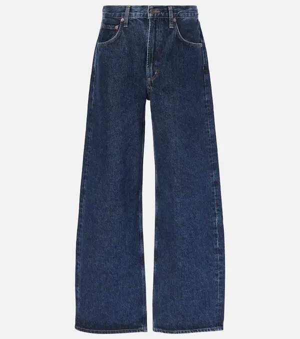 AGOLDE Low Curve Barrel-leg Jeans In Pendulum - Blue