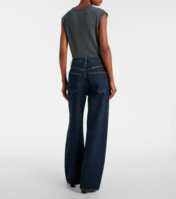AGOLDE Low Curve Barrel-leg Jeans In Pendulum - Blue