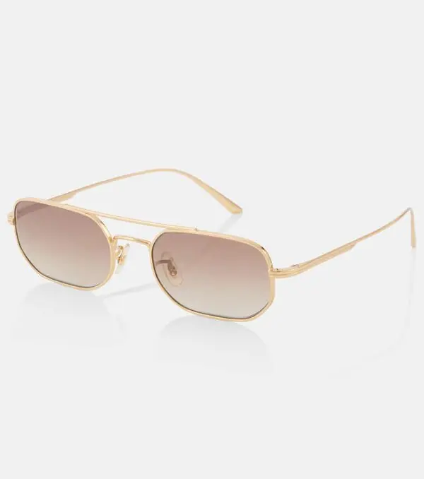 Khaite Square Sunglasses - Gold