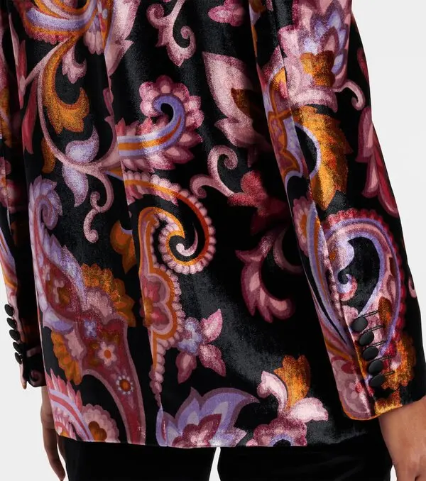 Etro Paisley Velvet Blazer