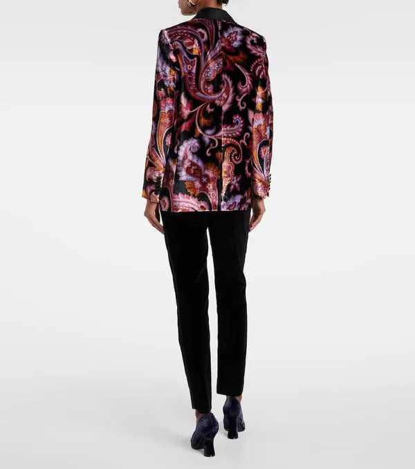 Etro Paisley Velvet Blazer